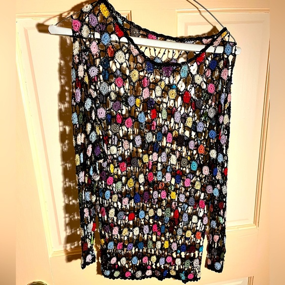Tops | Bejeweled Crochet Top | Poshmark